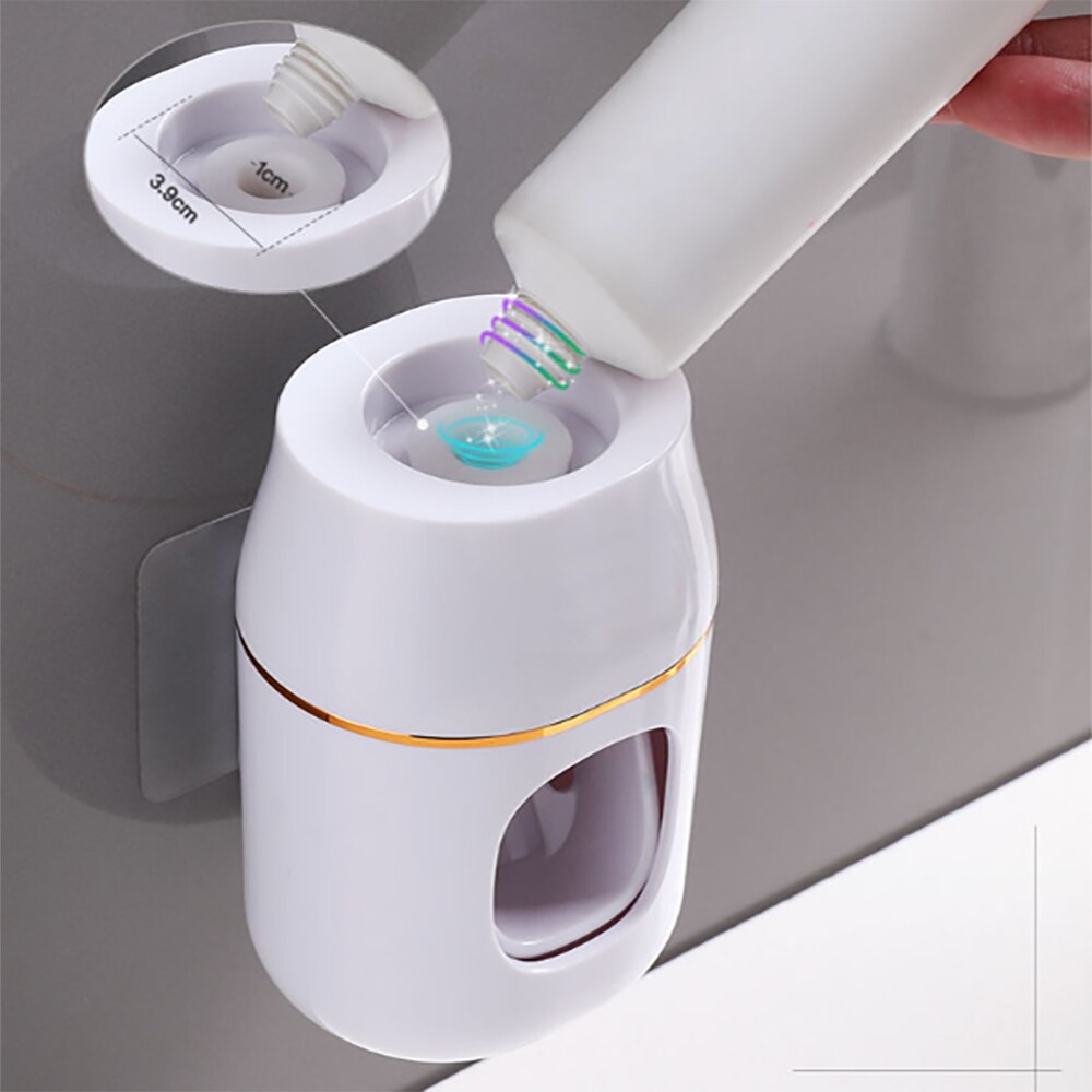 Dispenser Pasta de Dinti, FreeBiz®, Marime Universala, Alb - eMAG.ro