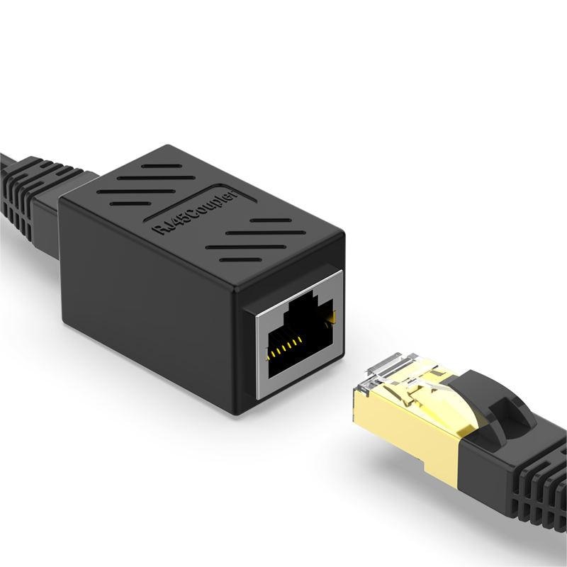 Adaptor prelungire cablu retea RJ45 Cat.6, UTP, FTP, Negru - eMAG.ro