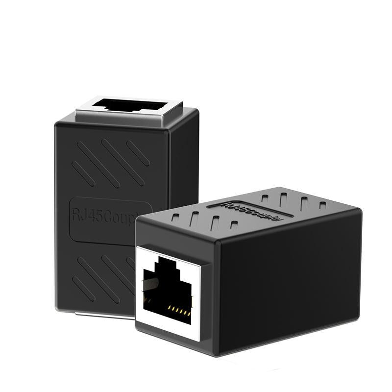 Адаптер за удължаване на мрежов кабел RJ45 Cat.6, UTP, FTP, черен - eMAG.bg