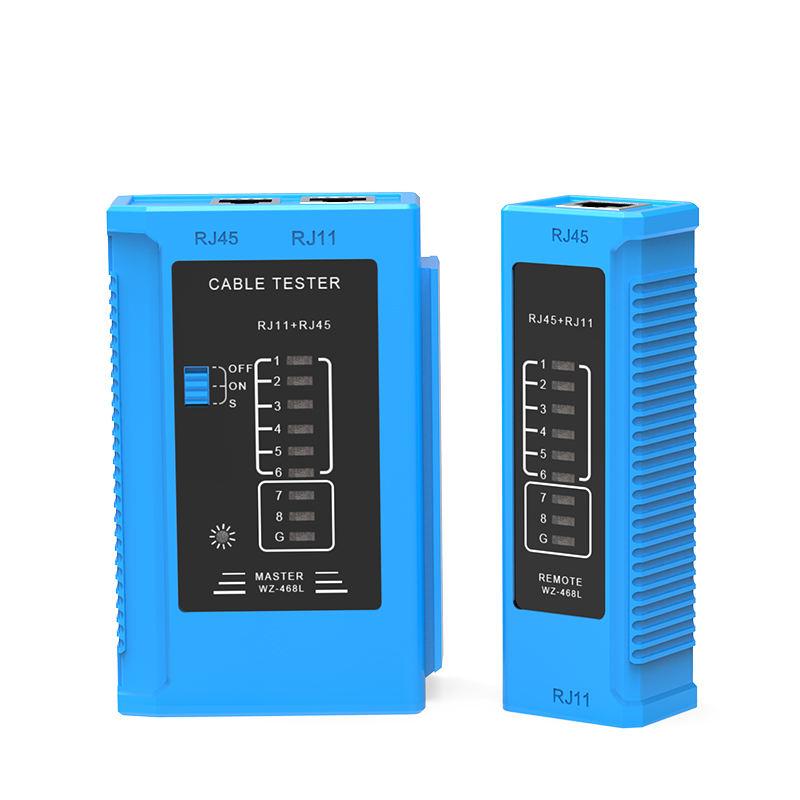 Tester Cablu retea RJ45, RJ12, RJ11, Albastru - eMAG.ro