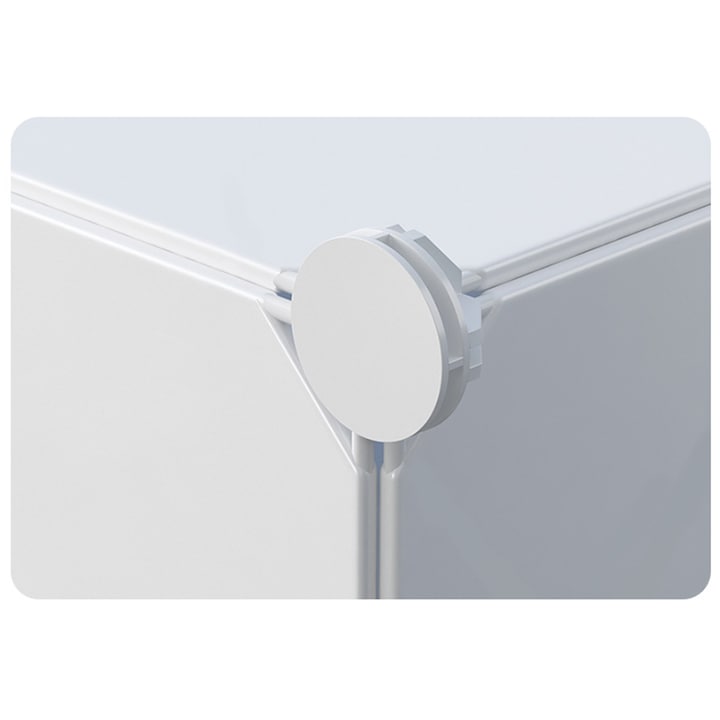 Dulap modular pentru copii, BADU, 12 rafturi, 111x37x147 cm, Alb - eMAG.ro