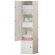 Dulap modular pentru haine, BADU, 4 rafturi, 39x37x147 cm, Alb - eMAG.ro