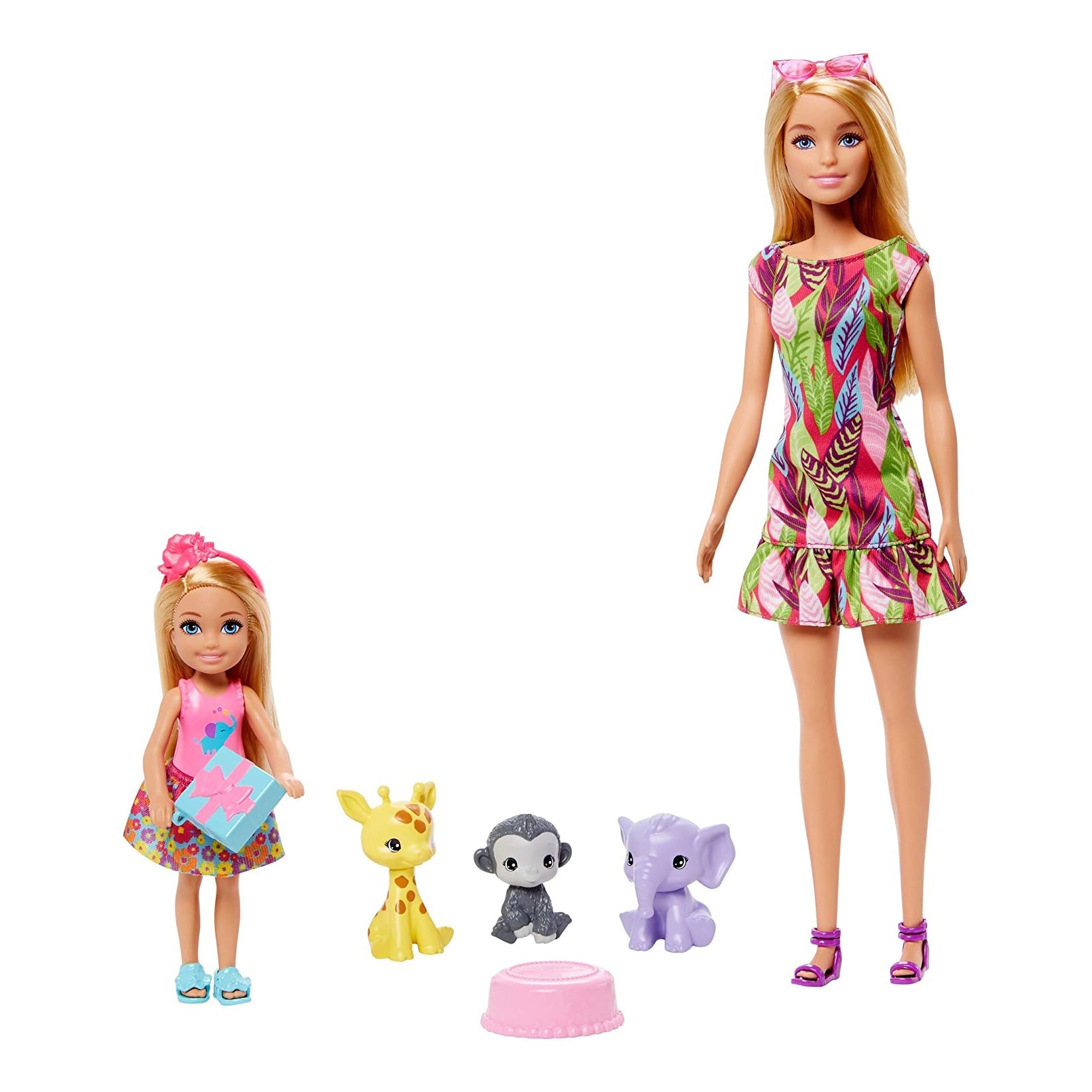 Set 2 papusi Barbie & Chelsea, The lost birthday - Animalute din jungla ...