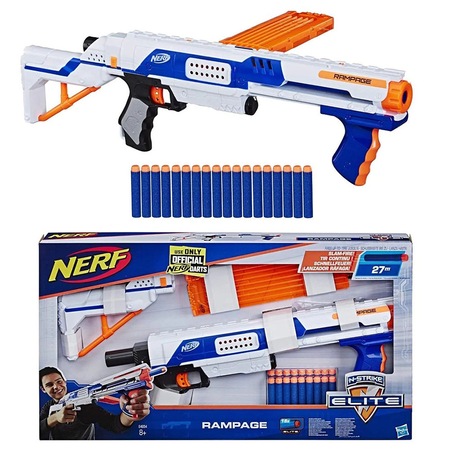Бластер Nerf N-Strike Elite - Rampage, 18 снаряда - eMAG.bg
