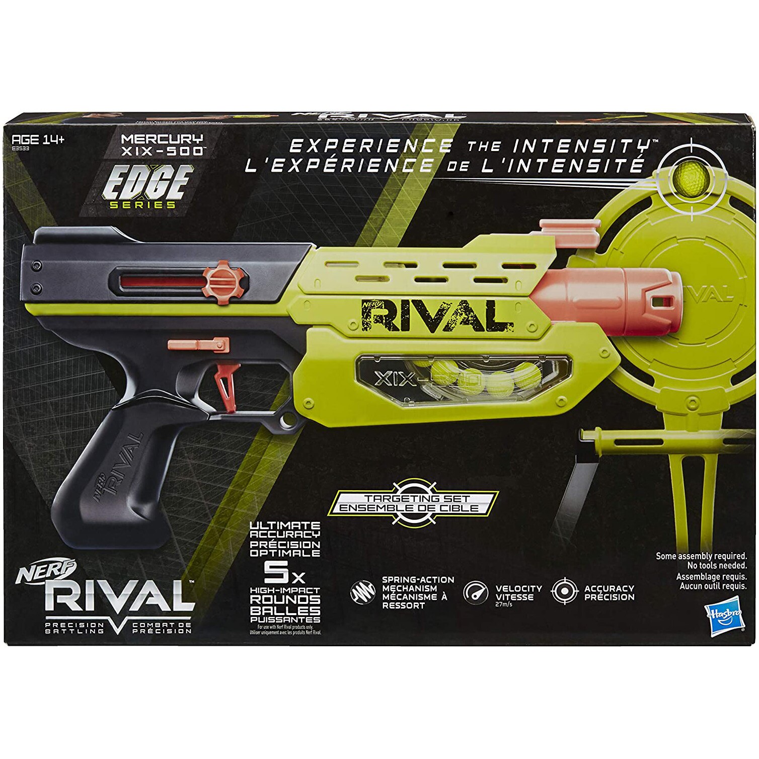 Blaster Nerf Rival Edge - Mercury XIX-500, 5 proiectile - eMAG.ro