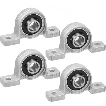 Set 4 blocuri de rulment cu flansa, Aliaj de zinc, 48x28x12 mm - eMAG.ro