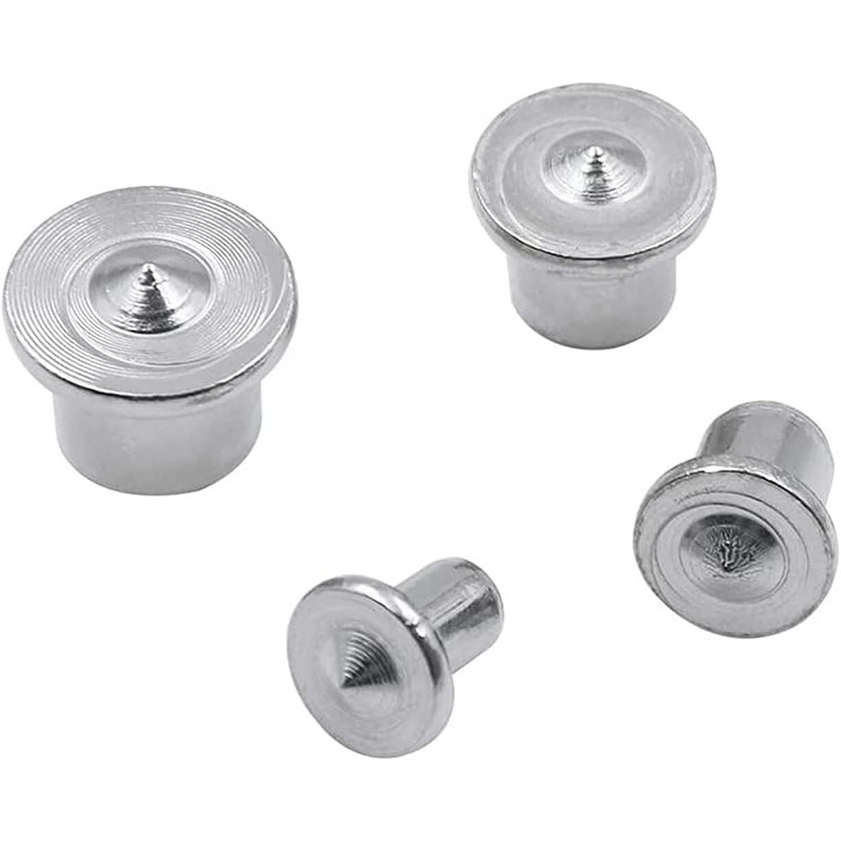 Set 4 stifturi, Metal, Diverse marimi, Argintiu - eMAG.ro