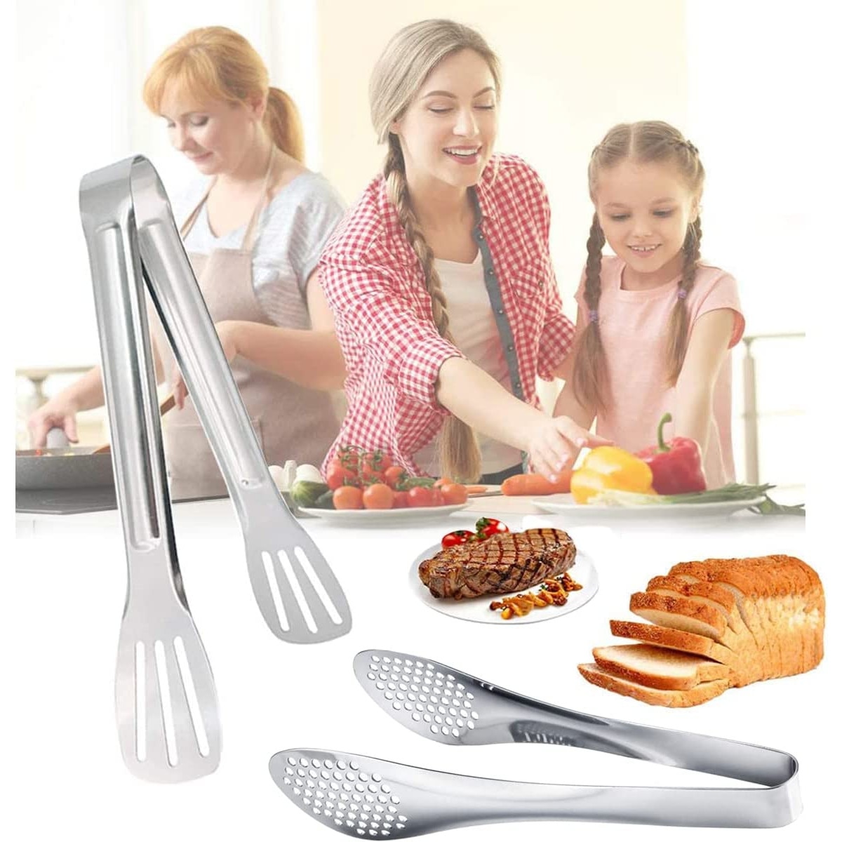 Set de 2 clesti, Inox, Argintiu - eMAG.ro