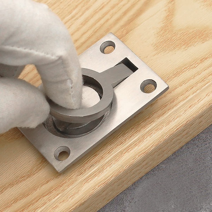 Set 2 manere mobila, Inox, 62 x 44 mm, Argintiu - eMAG.ro