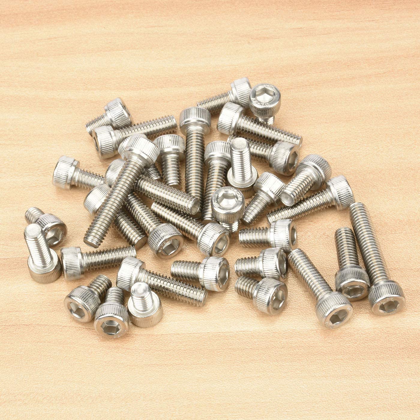 Set 20 suruburi cu cap hexagonal, Inox, M6x16, Auriu - eMAG.ro