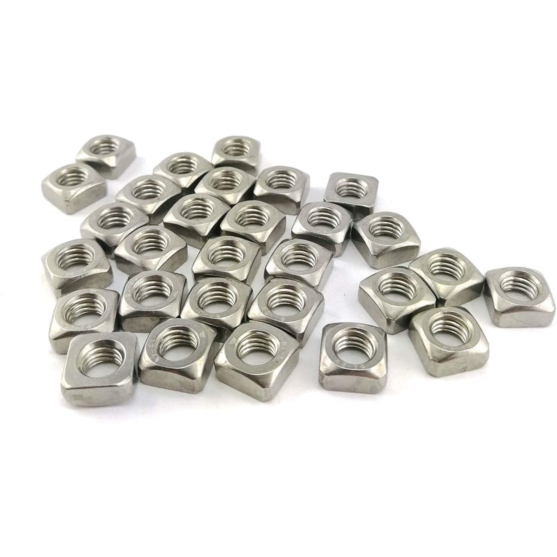 Set 50 piulite patrate, Otel inoxidabil, M6 - eMAG.ro