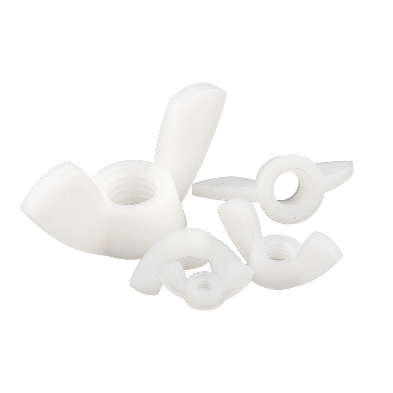 Set 20 piulite fluture, M8, Nylon, Alb - eMAG.ro