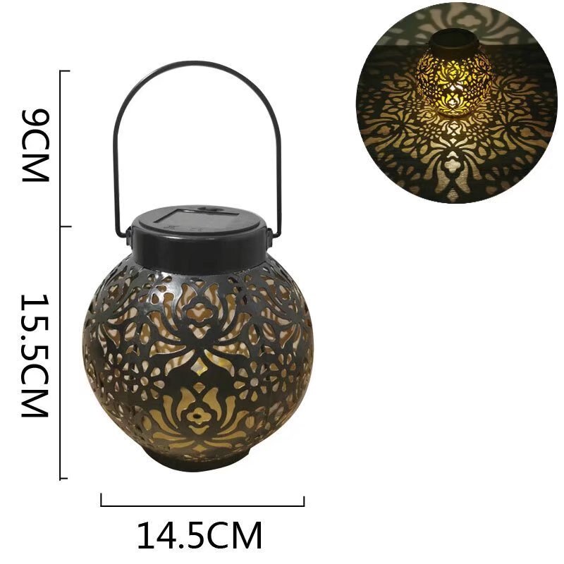 Lampa solara de gradina, Plastic, 15.5 cm, Alb cald - eMAG.ro