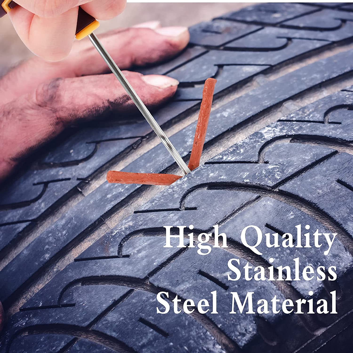 Kit reparare anvelope perforate, Pentru biciclete/masini/motociclete ...