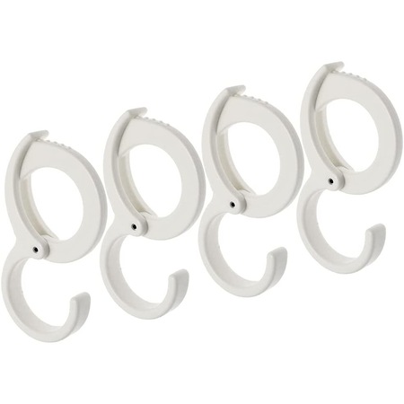 Set 4 carlige in forma de S, Multifunctional, Alb - eMAG.ro