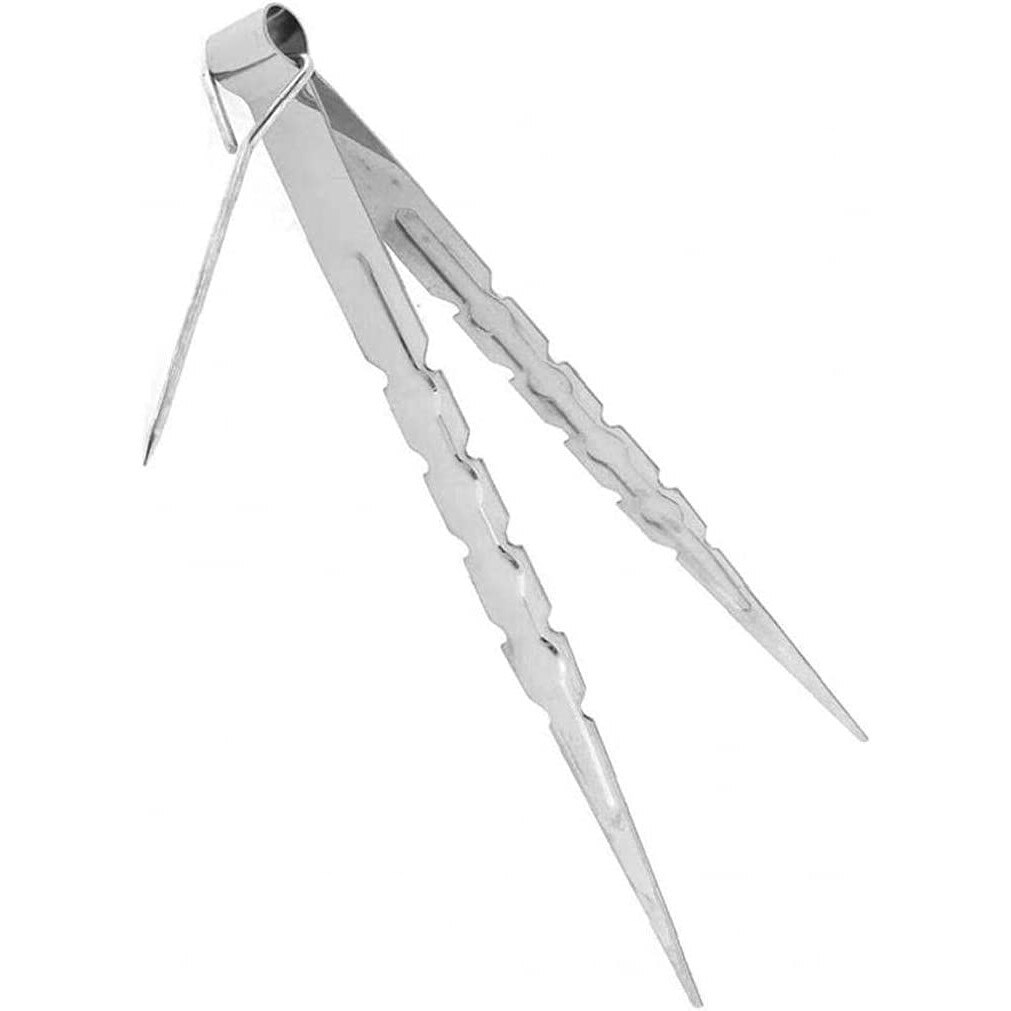 Set 2 clesti pentru carbune, INOX, 22x2x2 cm, Argintiu - eMAG.ro