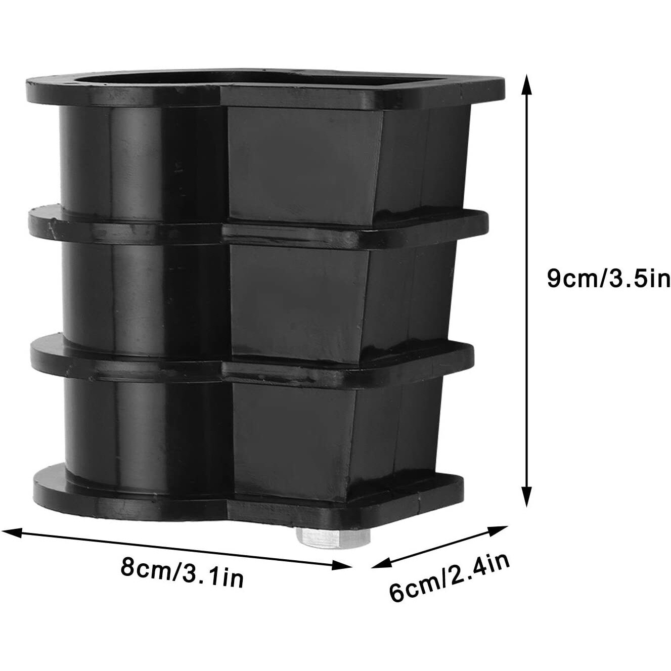Set 2 cleme scara, ABS, Negru - eMAG.ro