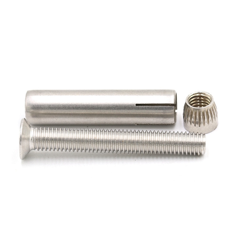 Set 6 dibluri expansiune cu surub, Otel inoxidabil, M10x80 mm, Tip ...
