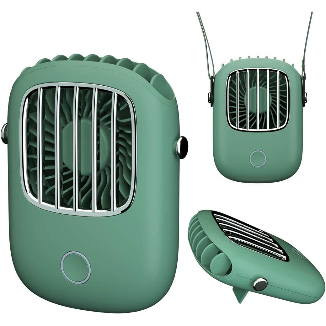 Mini ventilator, 1800 mAh, 3 viteze, Plastic, Verde - eMAG.ro
