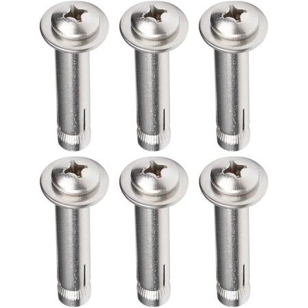 Set 6 suruburi, Inox, M6x80mm, Argintiu - eMAG.ro