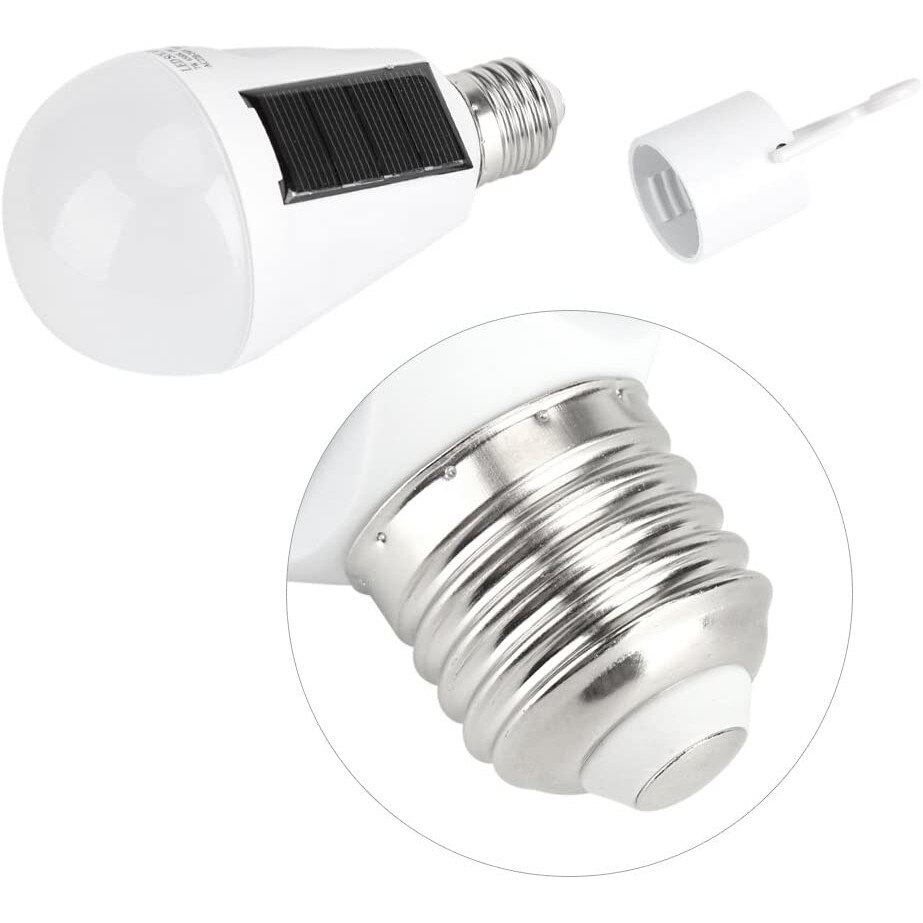 Bec solar cu 16 LED-uri, IP65, ABS, Alb - eMAG.ro