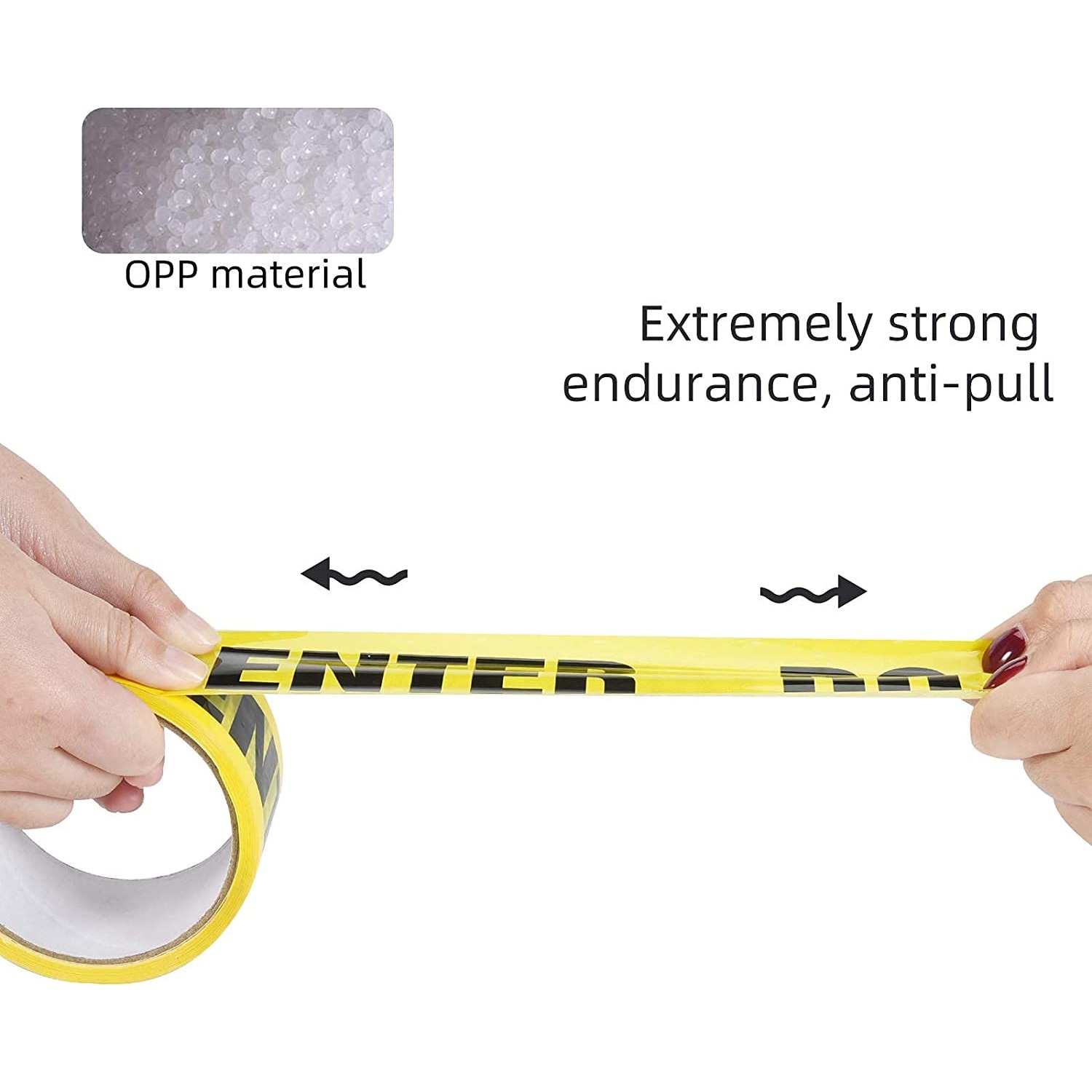 Banda de avertizare, Polipropilena, Galbena, 75x100x50 mm - eMAG.ro