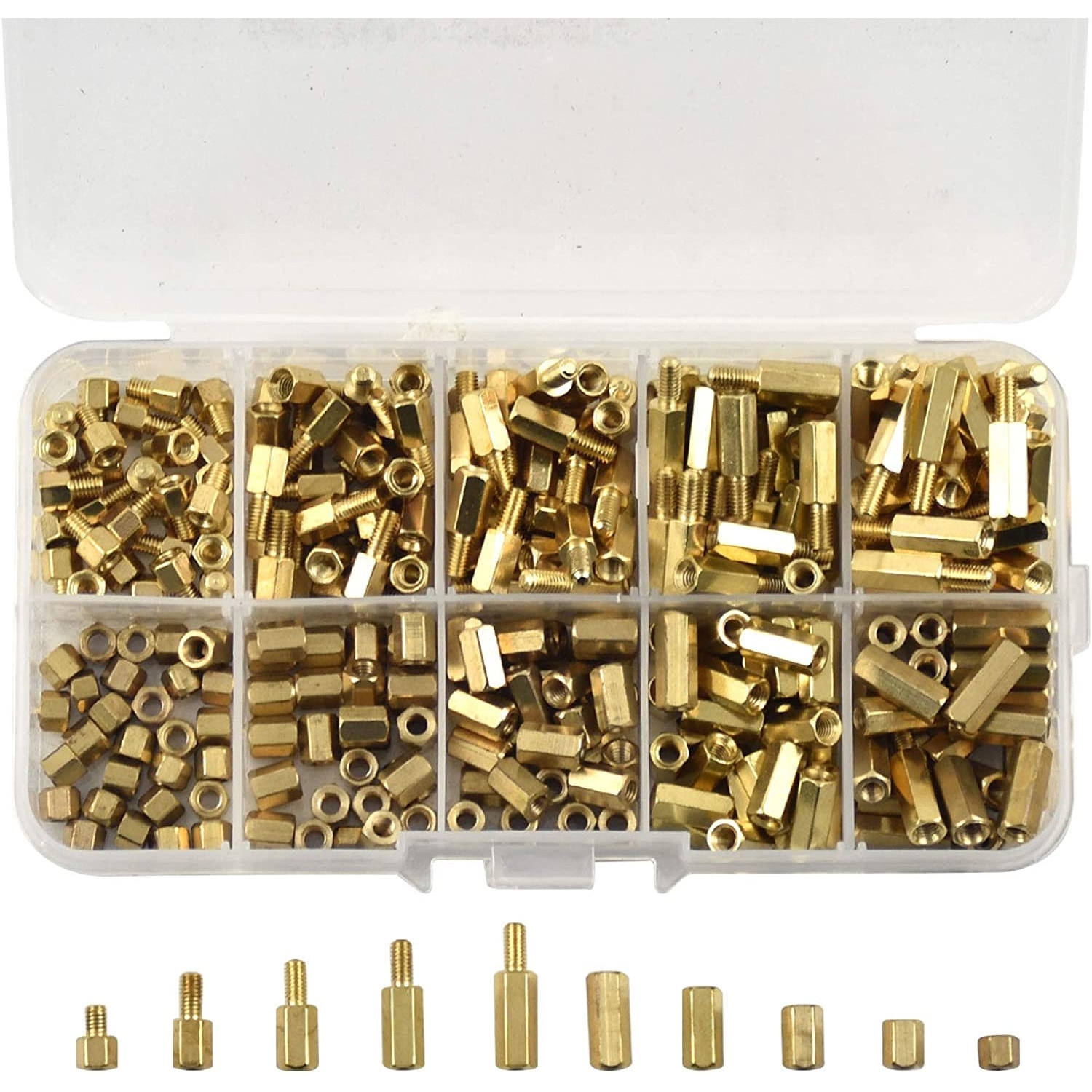 Set 300 piulite, M3, Auriu - eMAG.ro