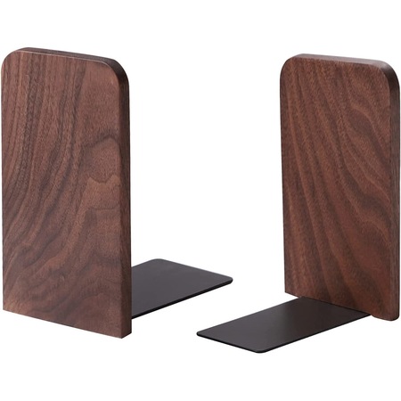 Set 2 suporturi de carti, Lemn, 130x106x80 mm, Maro - eMAG.ro