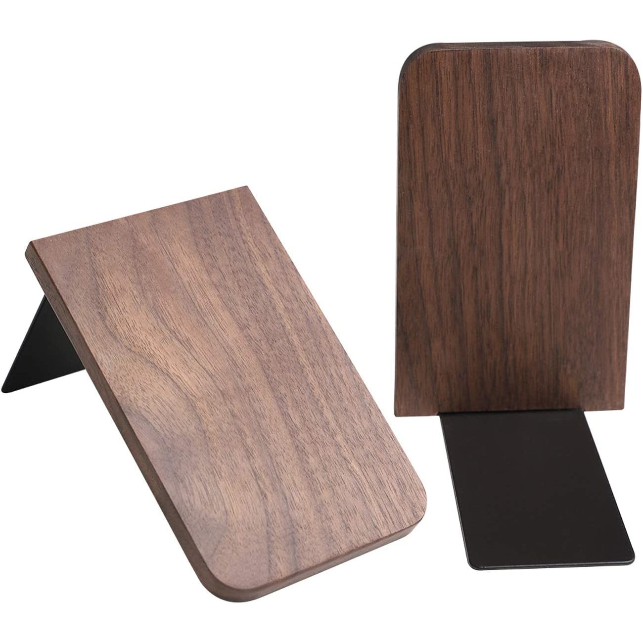 Set 2 suporturi de carti, Lemn, 130x106x80 mm, Maro - eMAG.ro