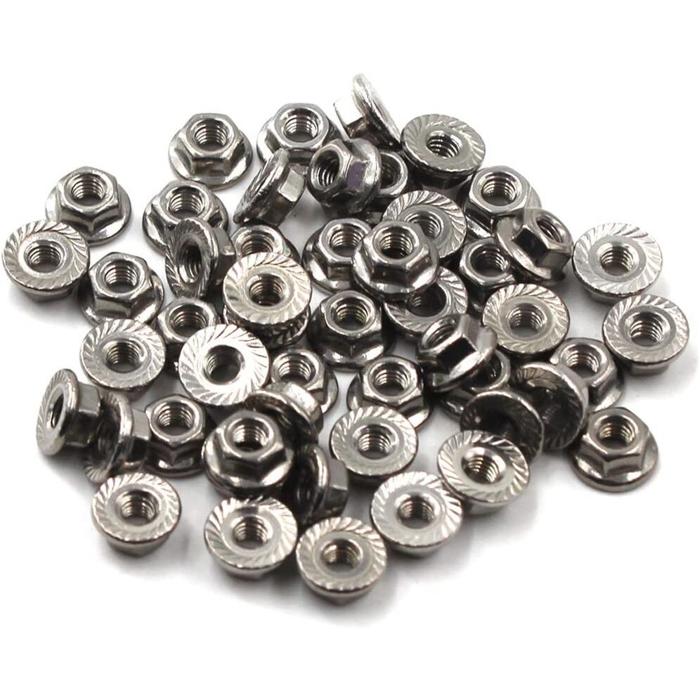 Set 100 piulite de blocare, M5, Otel inoxidabil, Argintiu - eMAG.ro
