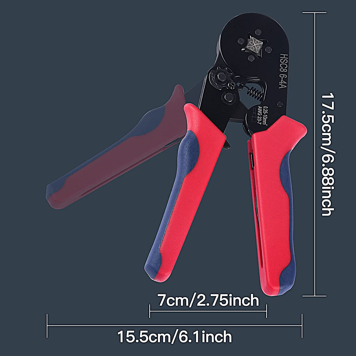 Trusa sertizare cabluri electrice, 025-10mm², Multicolor, 1250 buc ...