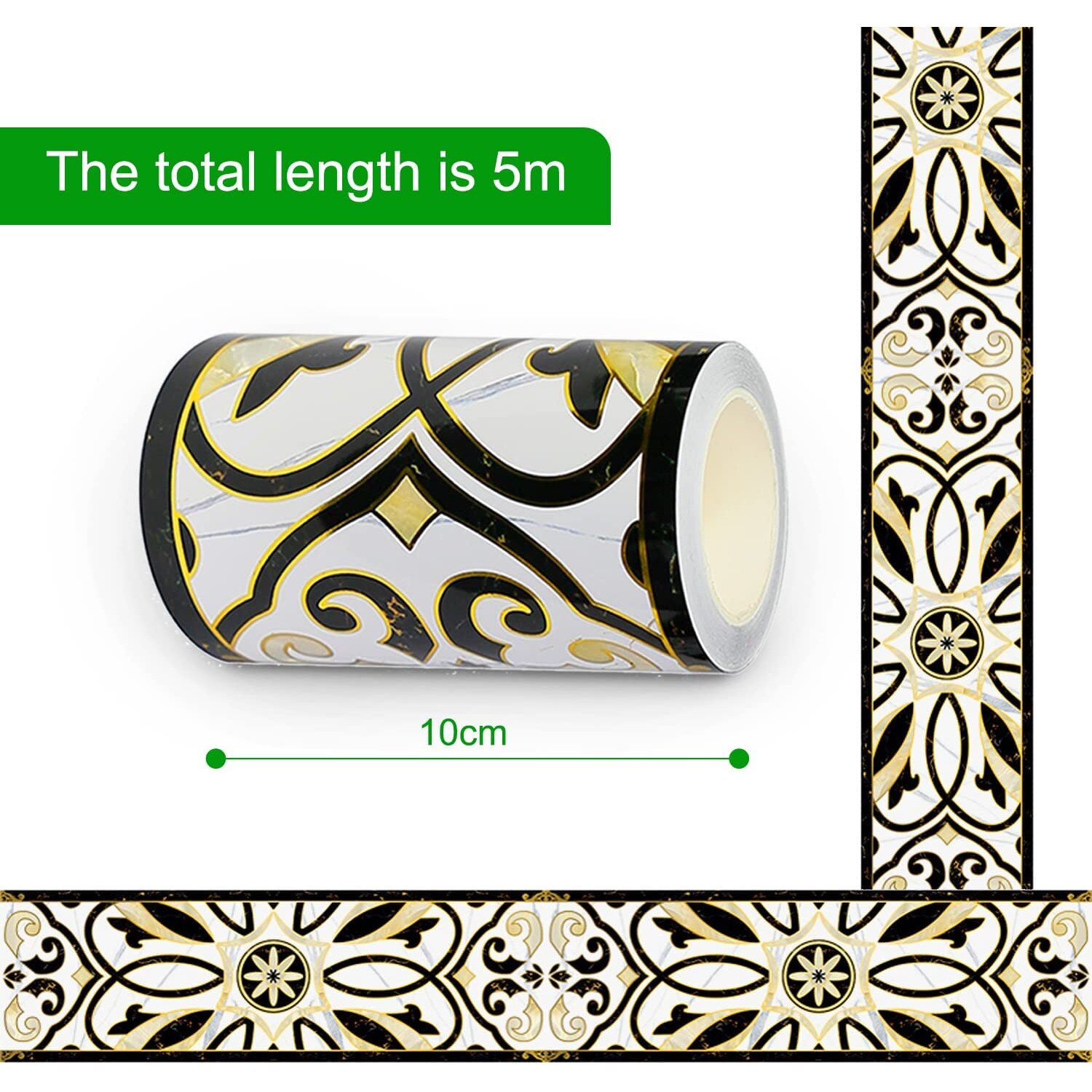 Bordura tapet, PVC, 10x500 cm, Multicolor - eMAG.ro