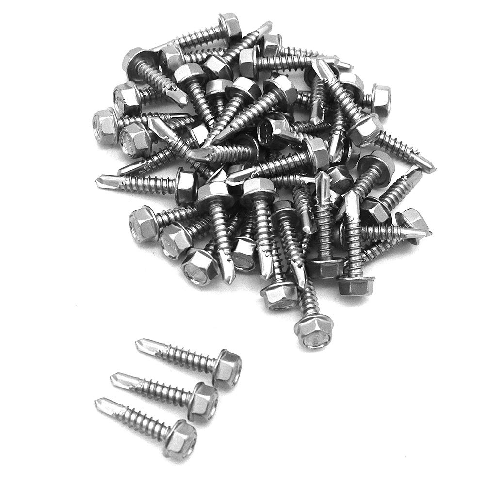 Set 50 suruburi, Inox, Pentru metal si lemn, 42 x 19 mm, Argintiu - eMAG.ro