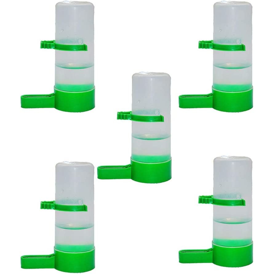 Recipient apa pasari, 5 adapatori, Automat, Plastic, Verde/Transparent ...
