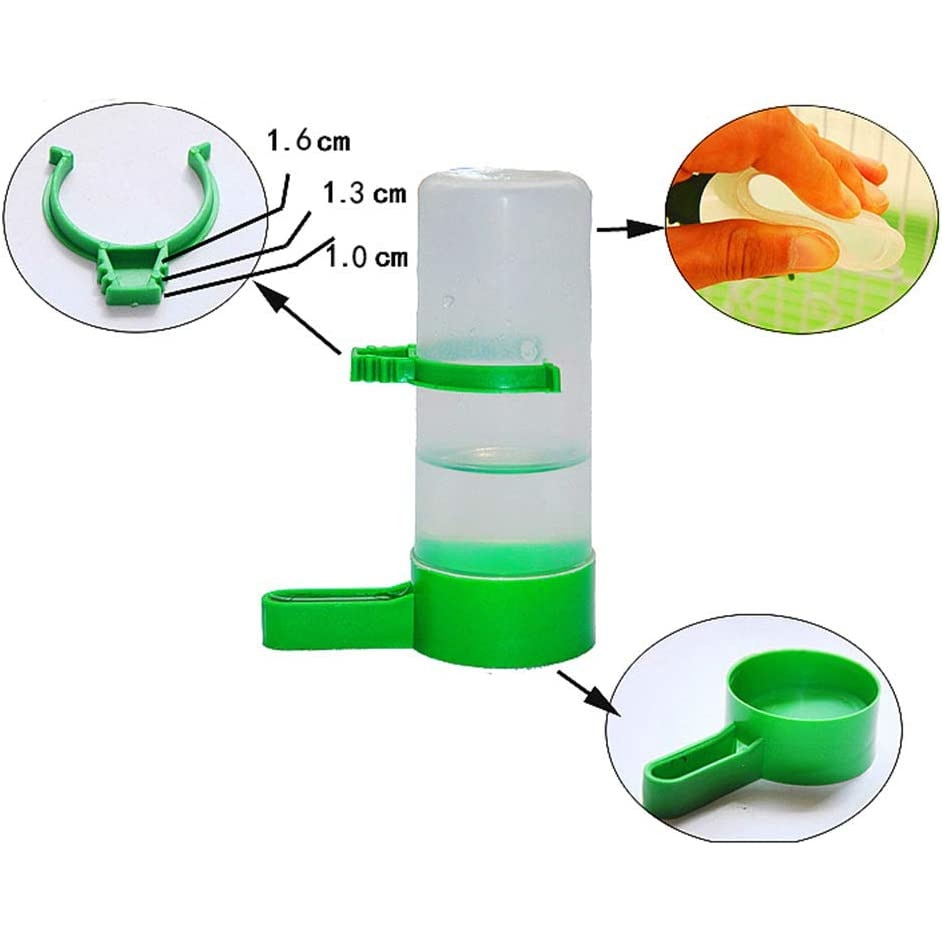 Recipient apa pasari, 5 adapatori, Automat, Plastic, Verde/Transparent ...