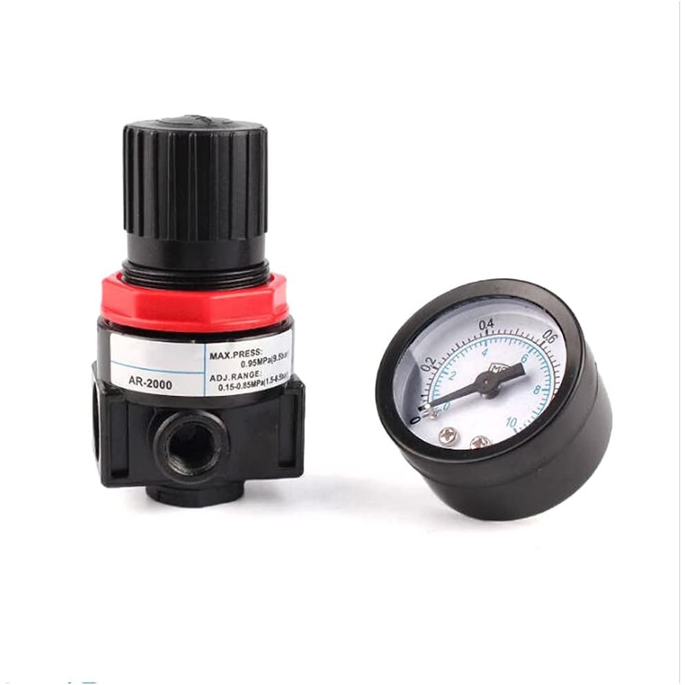 Regulator pentru filtru compresor de aer, 1/4'', Negru - eMAG.ro