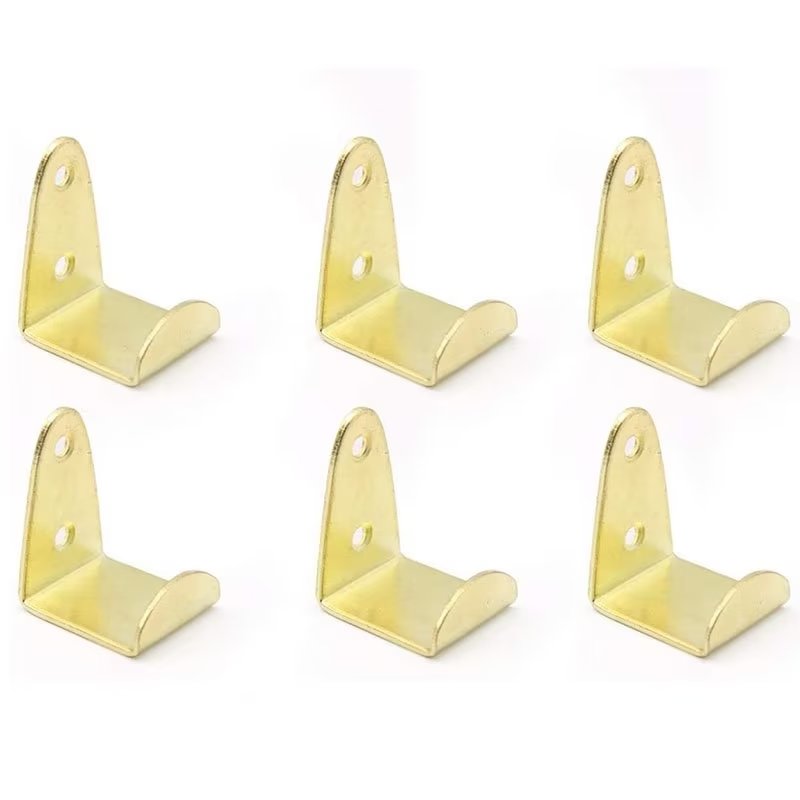 Set de 6 carlige pentru tablouri, Metal, 3x4x2.6CM, Auriu - eMAG.ro