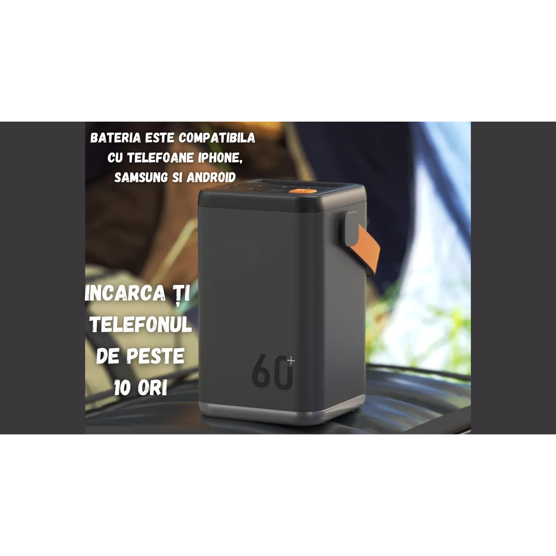 Acumulator Extern 60000 mAh, TU&YA® 45W, 3x USB, 2 x Type C, QuickCarge ...