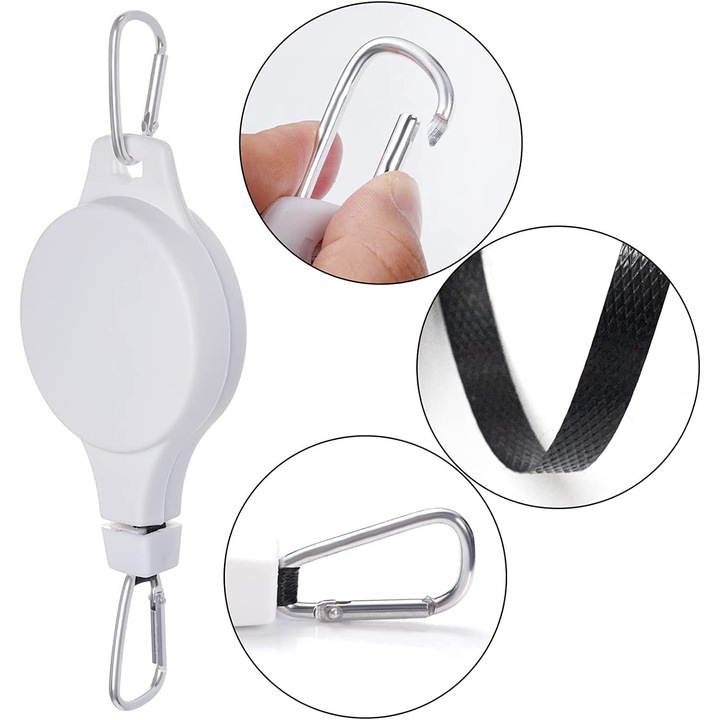 Scripete extensibil, Plastic, 75 x 190 mm, Alb - eMAG.ro