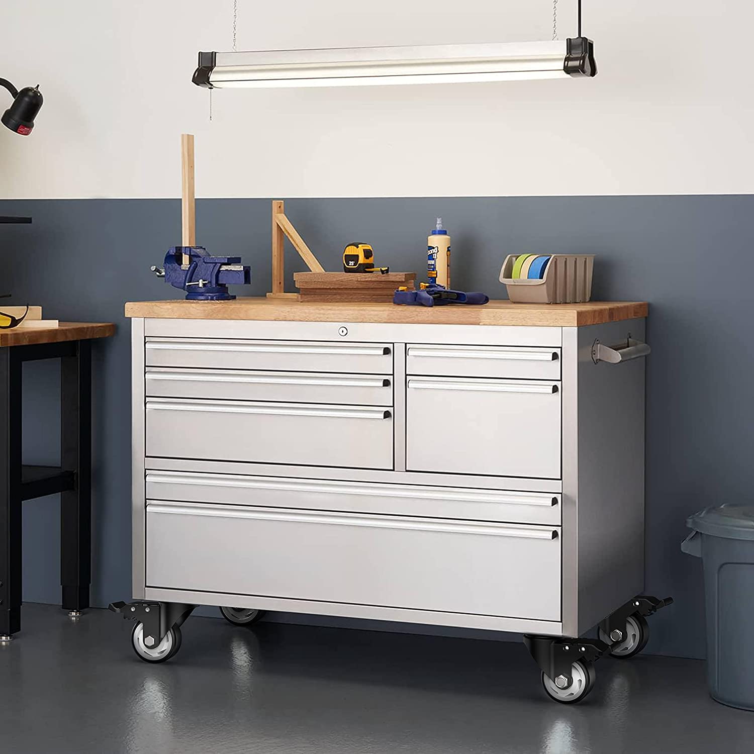 Set 4 roti pivotante mobilier, Otel/PVC, 7.3cm, Negru - eMAG.ro