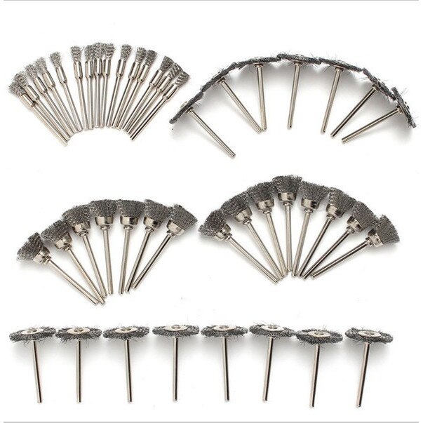 Set 60 capete pentru freza electrica, Alama/Otel, Argintiu - eMAG.ro