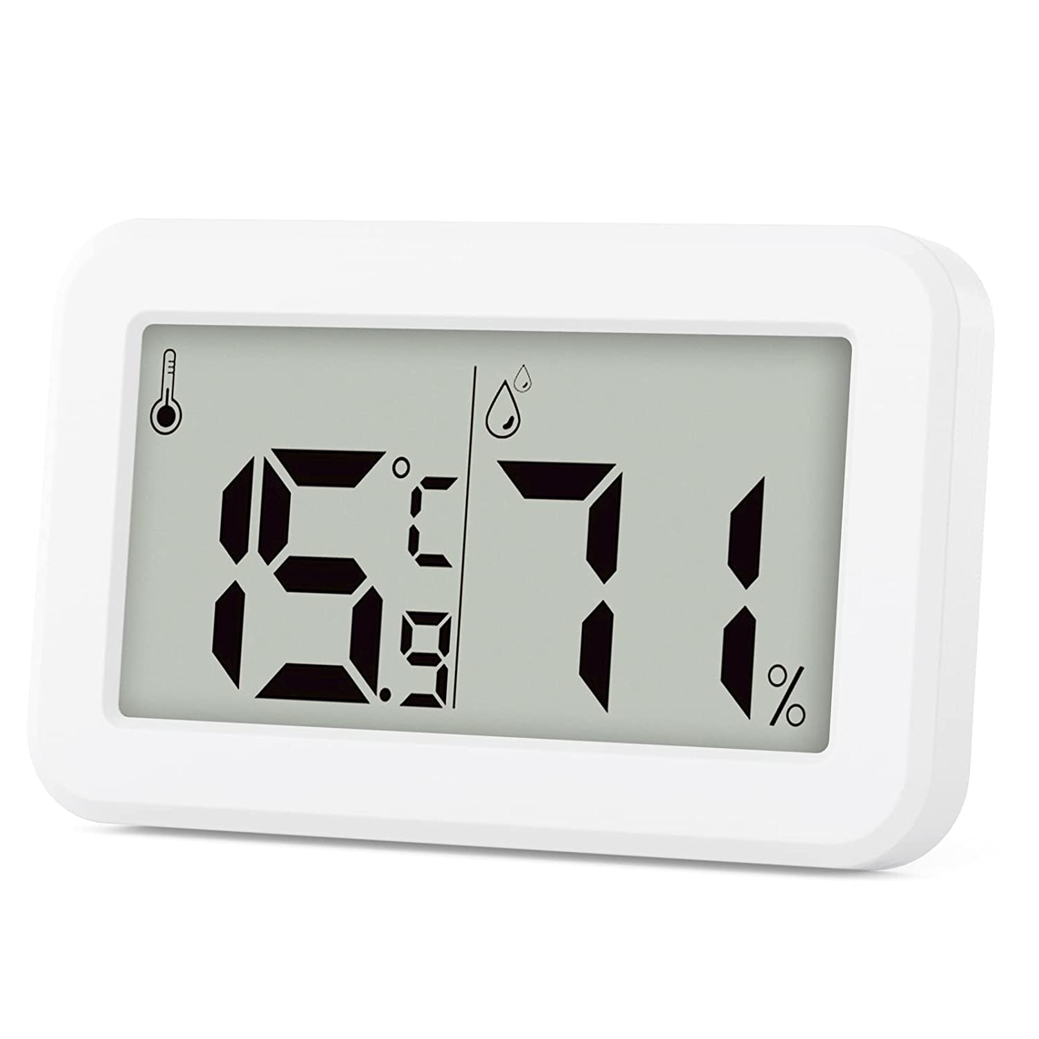 Termometru digital de interior, Higrometru, Alb - eMAG.ro