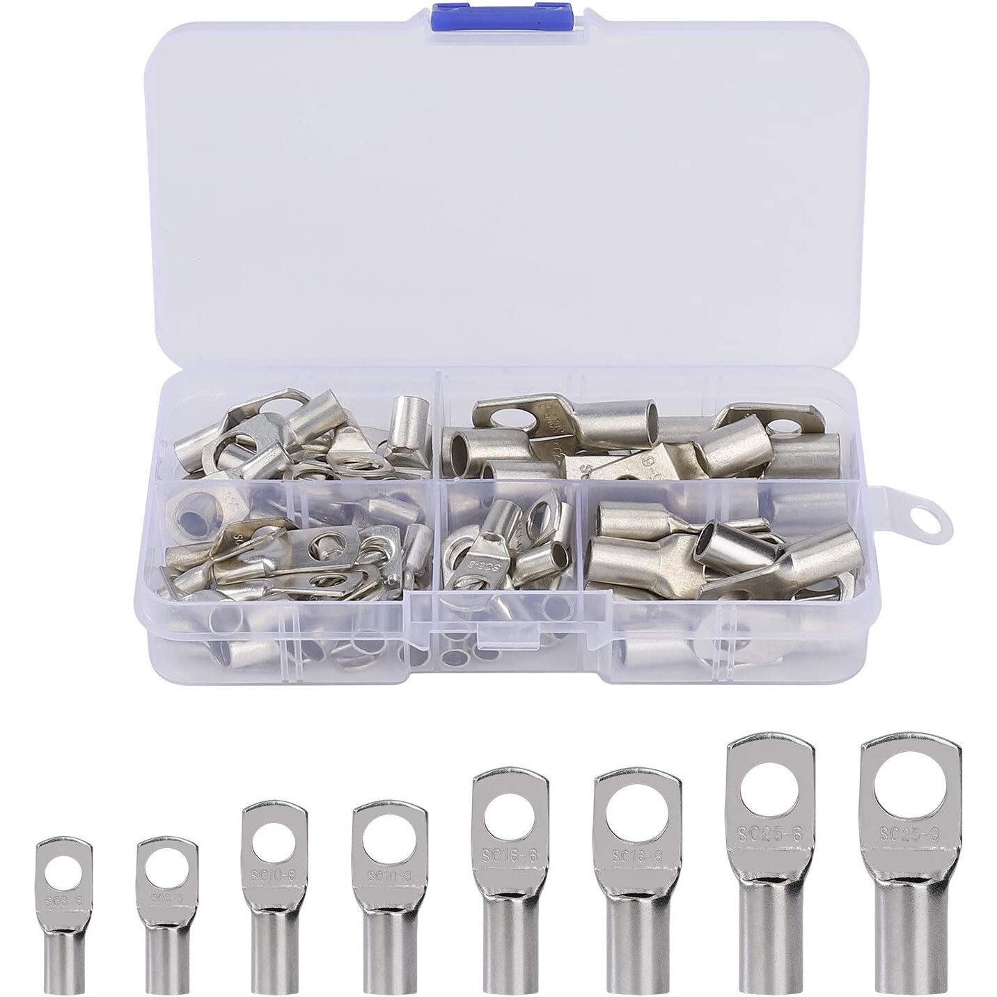 Set 60 bucati papuci electrici de cupru, 6-25 mm², 220 V, AC/DC - eMAG.ro