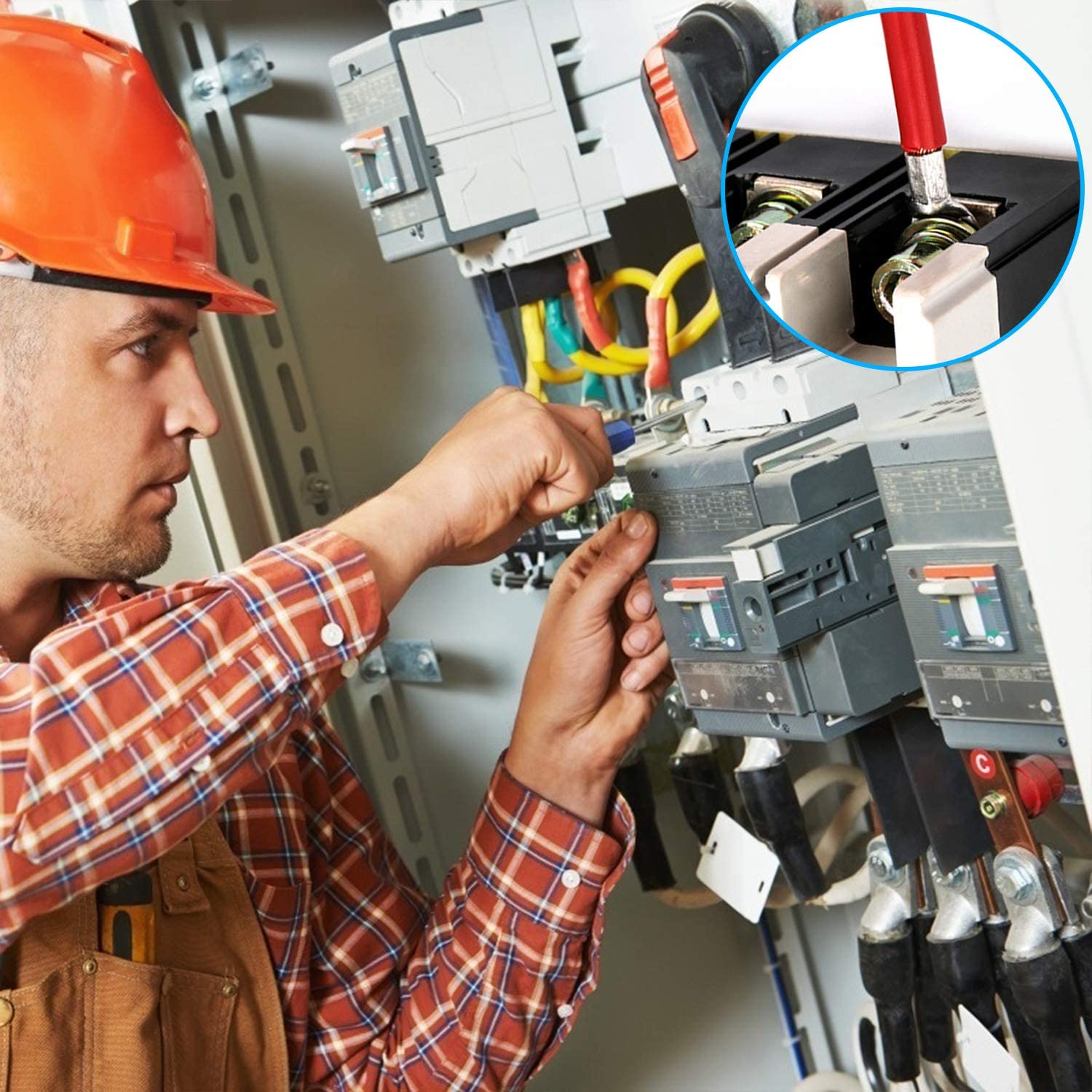 Set 60 bucati papuci electrici de cupru, 6-25 mm², 220 V, AC/DC - eMAG.ro