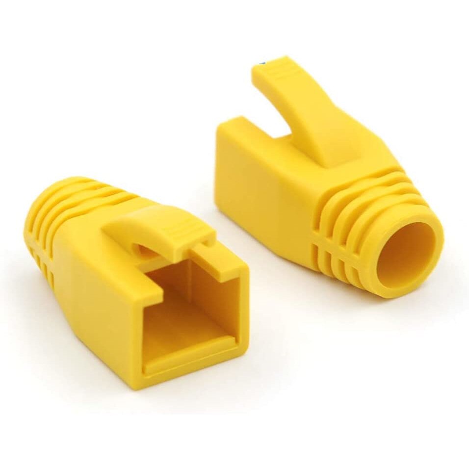 Set 50 mufe cablu RJ45, Plastic, Cat6/Cat7, Galben - eMAG.ro