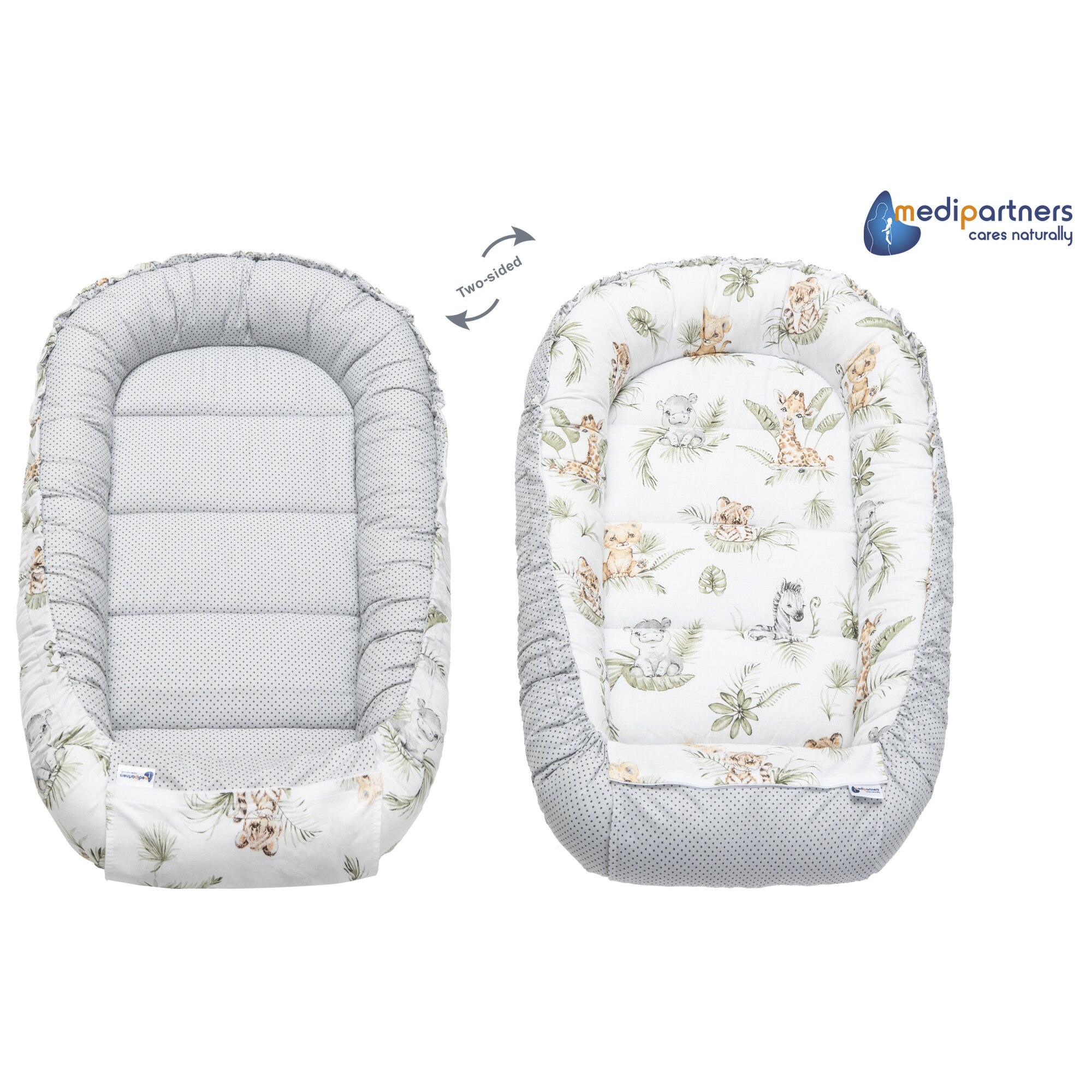 Set de 5 piese Cosulet bebe, Medi Partners, Model Safari, cu insertie ...