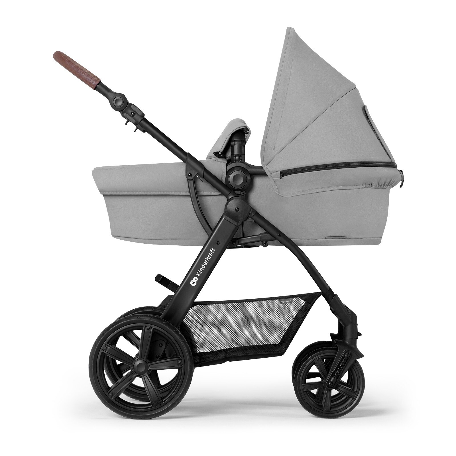 Carucior copii 3in1, KinderKraft, Multifunctional, Gri - eMAG.ro