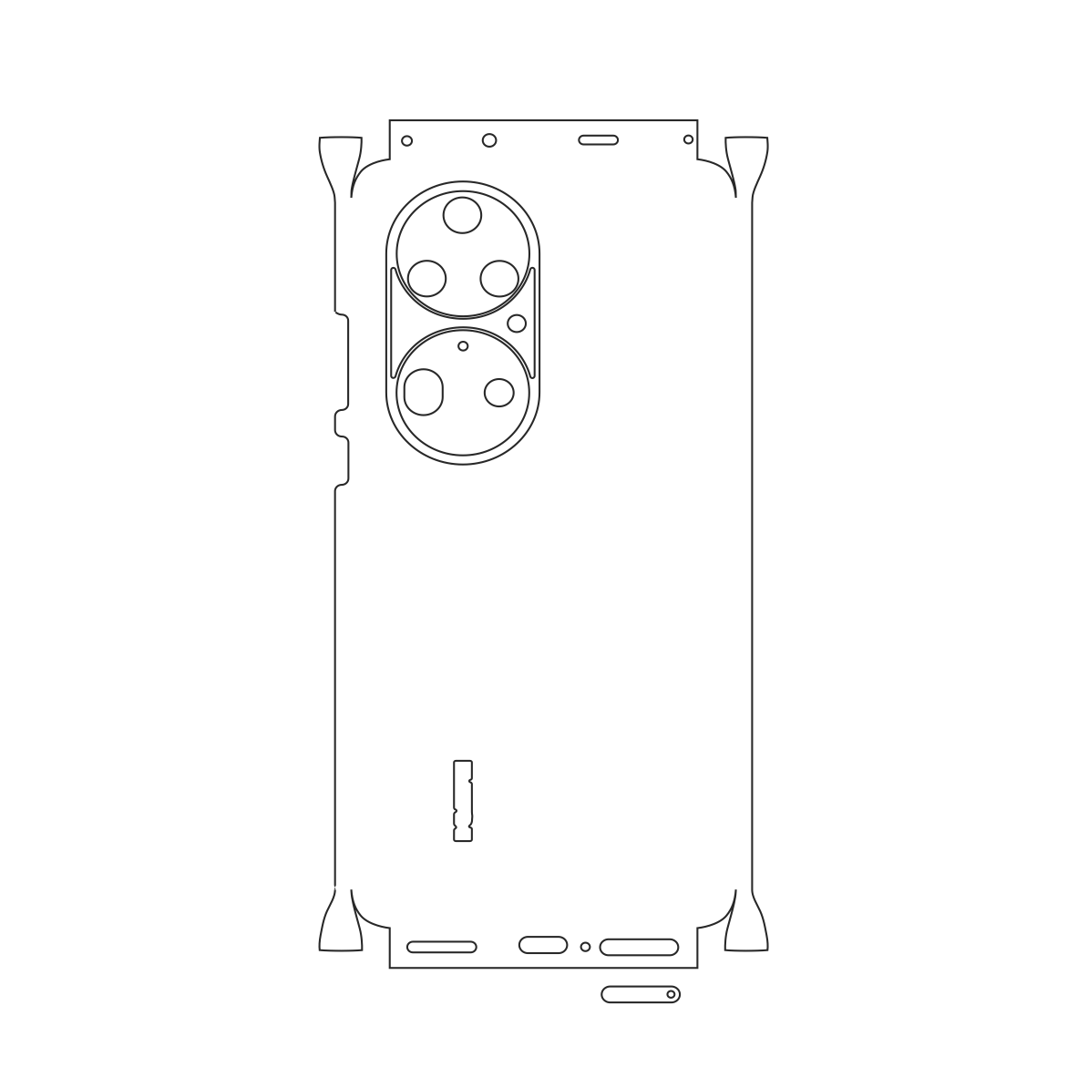 Folie iSkinz pentru Huawei P50 Pro - Camo Verde Military Green Shadow ...