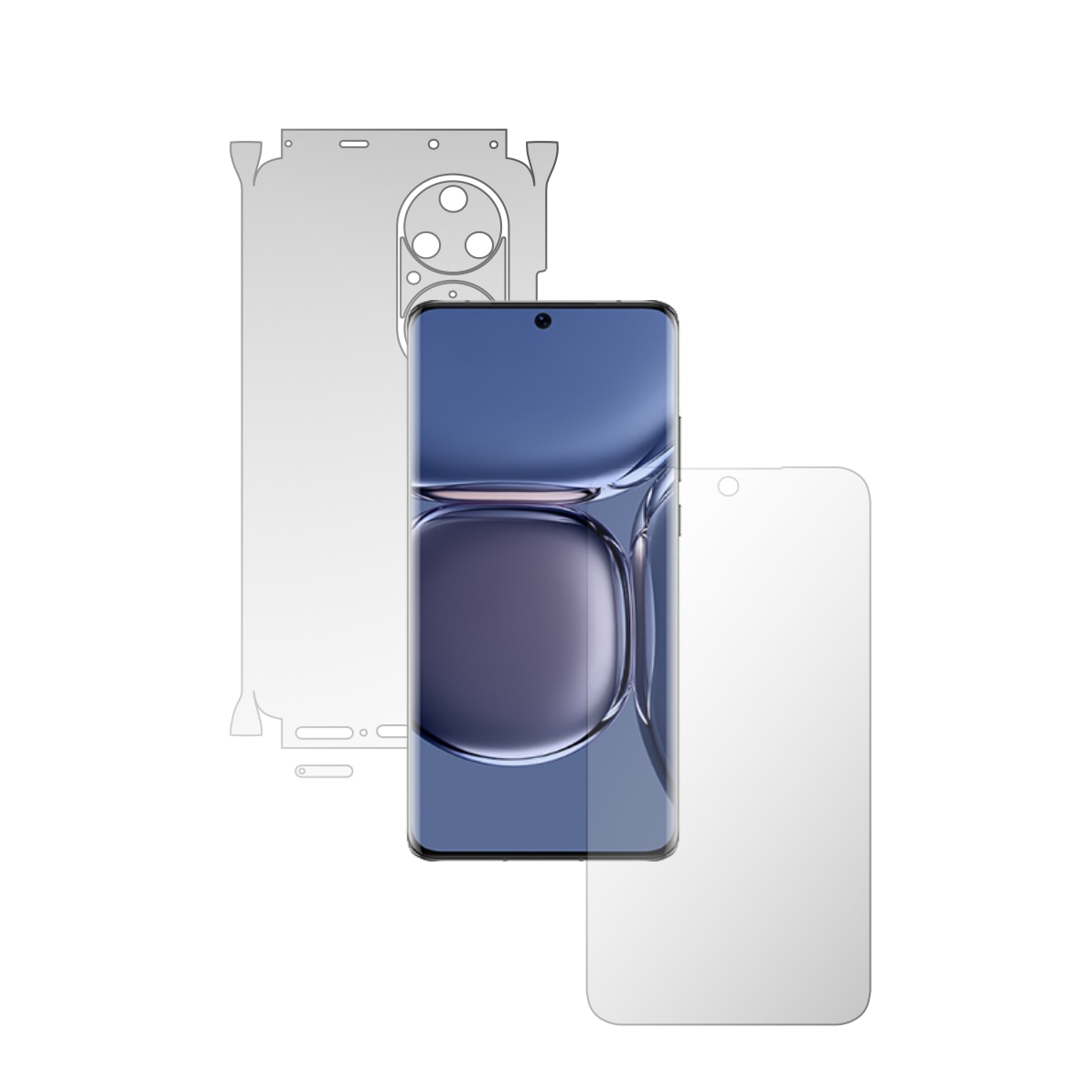 Саморегенериращо се фолио iSkinz за цяло тяло за Huawei P50 Pro ...