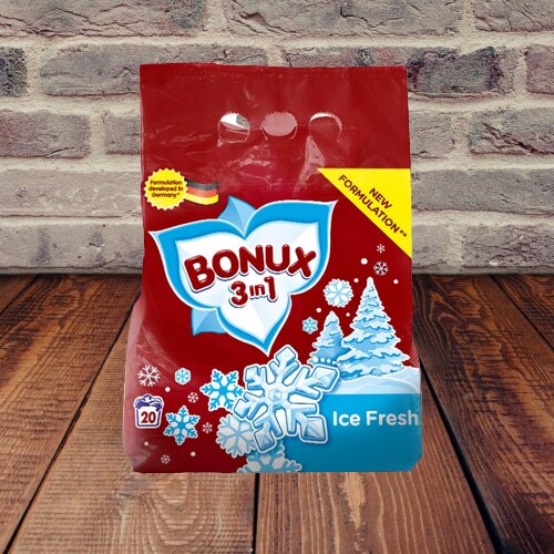 Автоматичен препарат, Bonux, 3In1, Ice Fresh, 2 кг - eMAG.bg